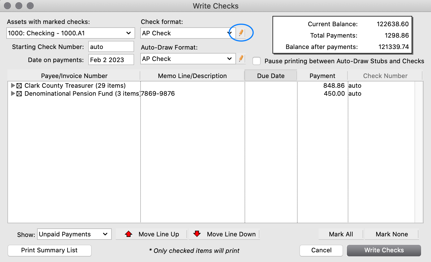 Modifying and Adding Check Formats Modifying and Adding Check Formats